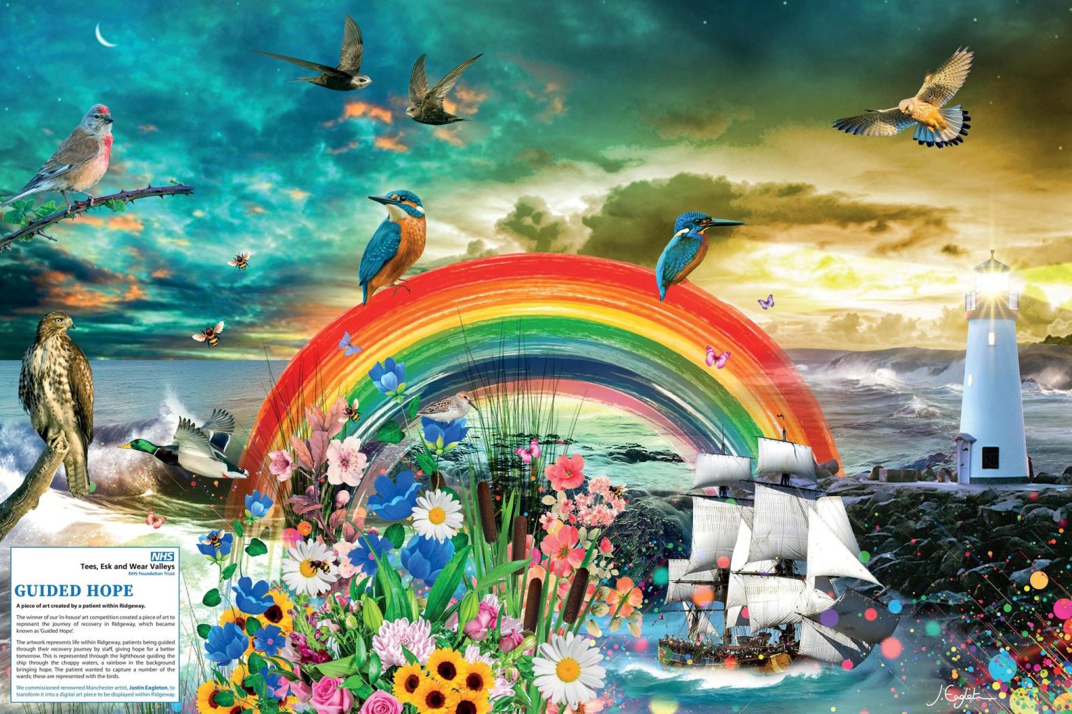 New mural paints picture of hope - Tees Esk and Wear Valley NHS ...